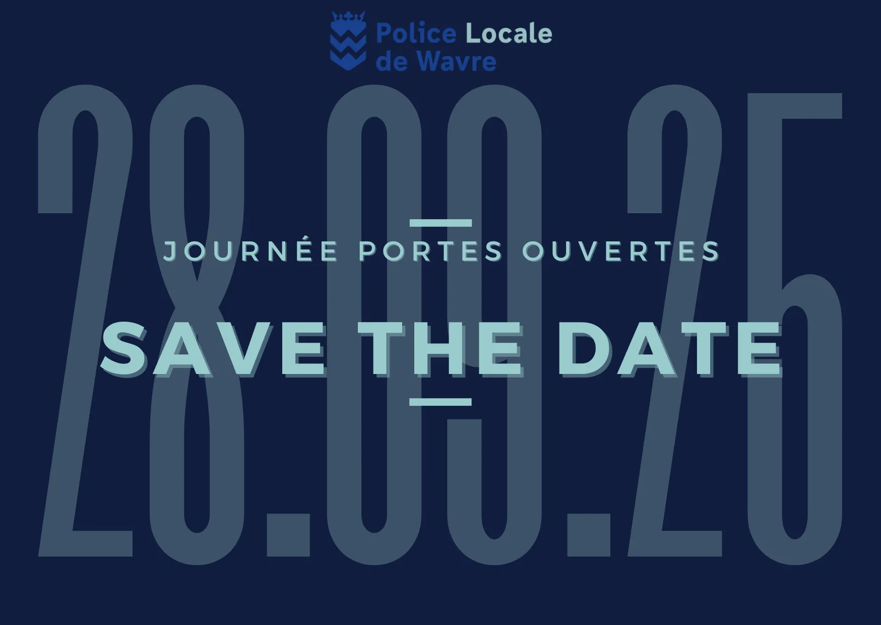 📅 SAVE THE DATE 📅 | Police Locale Wavre