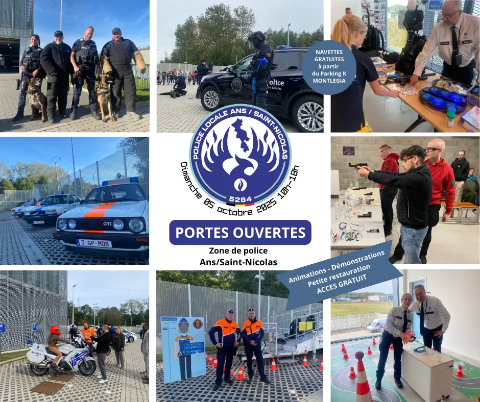 Notre Journée Portes Ouvertes ce 05 octobre 2025 | Police Locale Ans ...