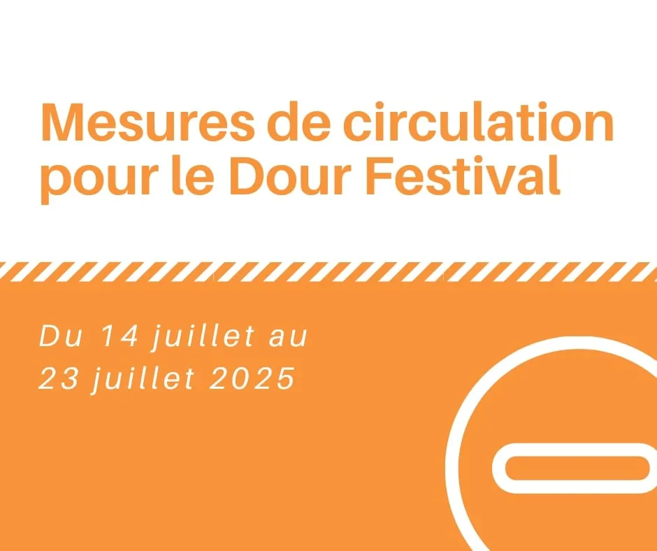 Dour Festival 2025 : Mesures de circulation | Police Locale Des Hauts-Pays